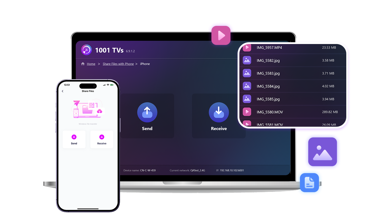 Cast Photo Albums & Videos to TV| 1001 TVs